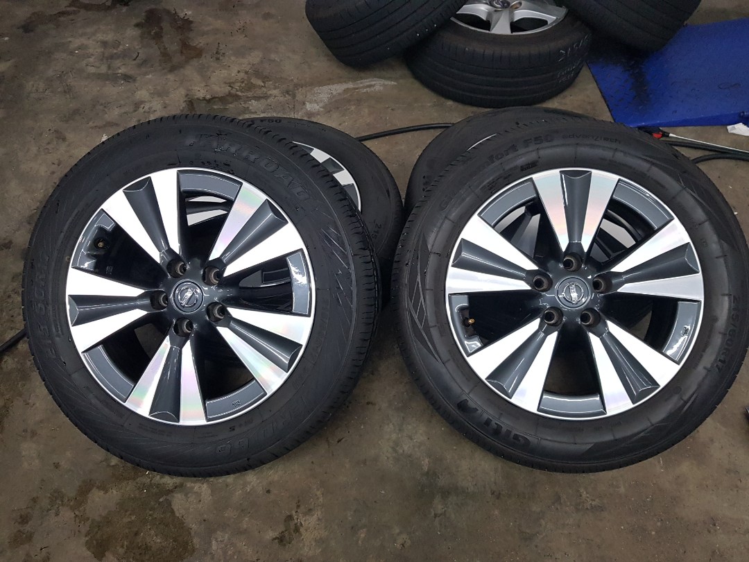 Used 17" Original Nissan Rims and Tyres, Car Accessories, Tyres & Rims ...