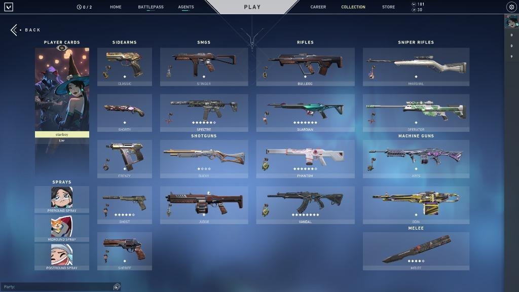 WTS/WTT Valorant Account with 14 VP Skins including Recon Bundle, Video ...