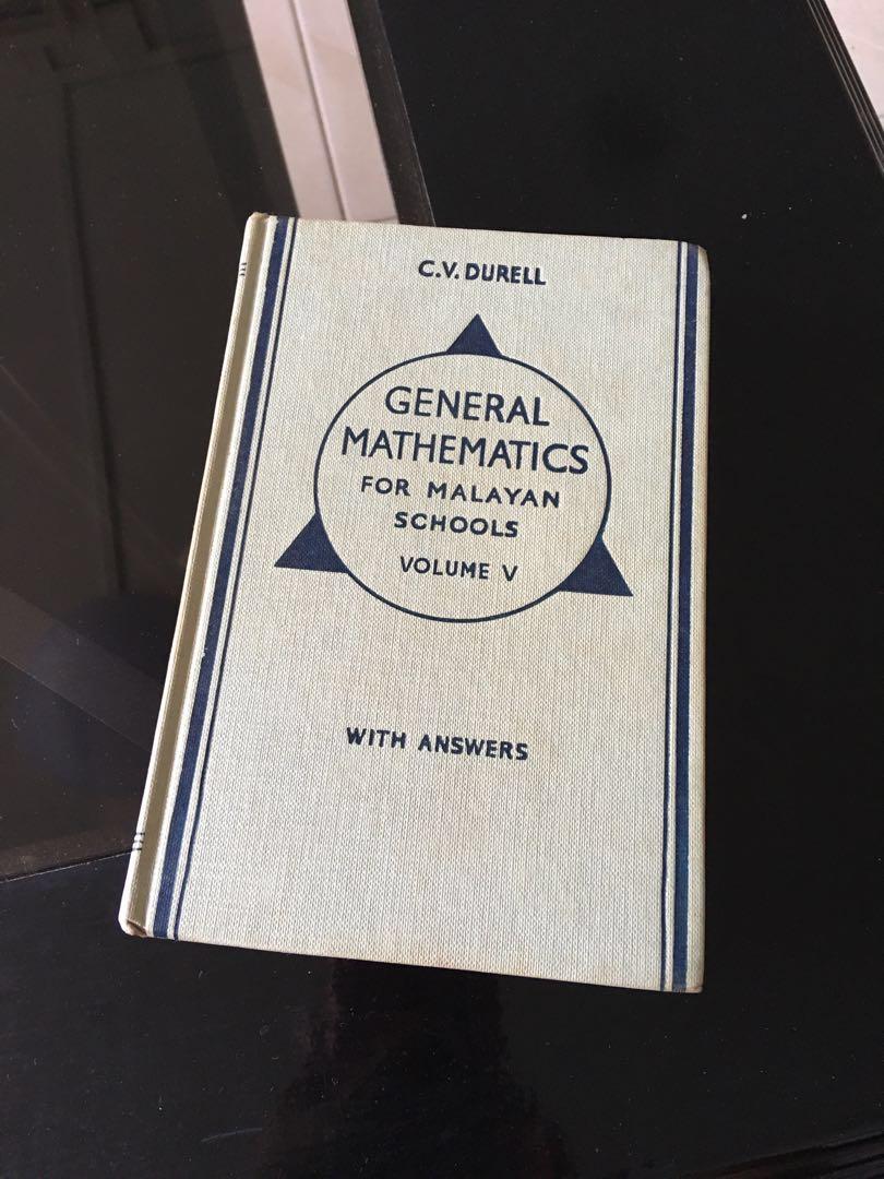 Vintage General Mathematics Textbooks of Singapore before 1970s ...