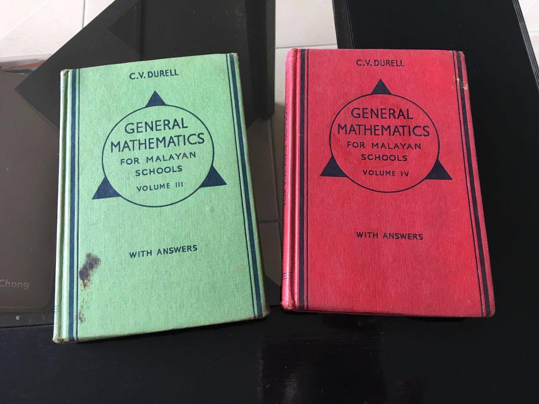 Vintage General Mathematics Textbooks of Singapore before 1970s ...