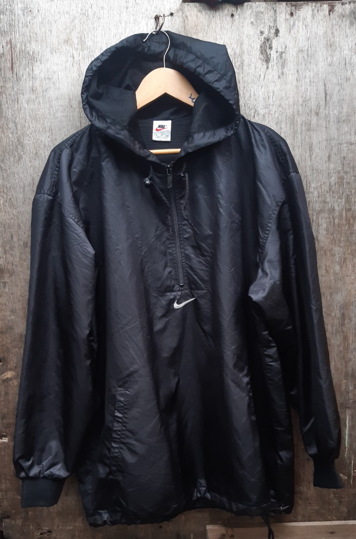 Vintage Nike Embroid Center Swoosh Halfzip Jacket, Men's Fashion, Coats ...
