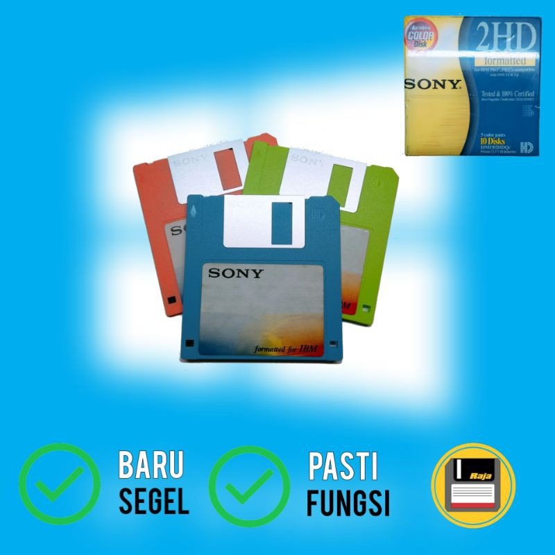 VINTAGE SONY RAINBOW COLOR FLOPPY 3.5'' DISK (懷舊索尼3.5英寸彩虹軟磁盤), 電腦＆科技 ...