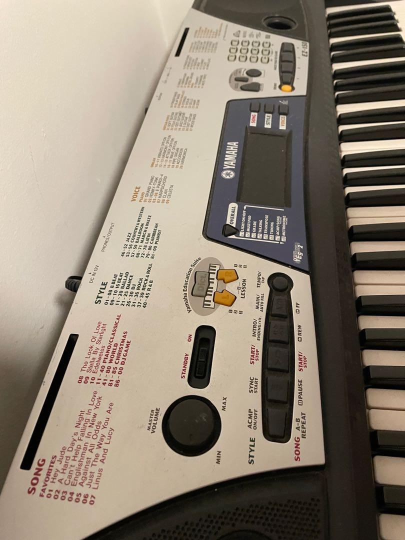 (+pedal) Yamaha Keyboard Ez-150, Hobbies & Toys, Music & Media, Musical ...