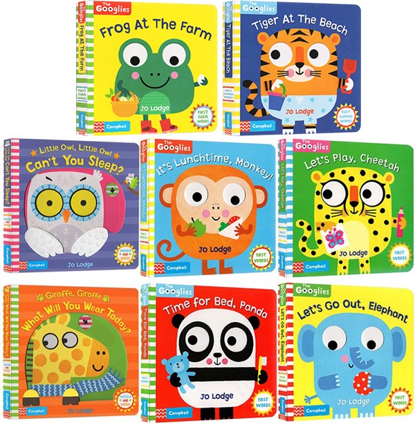 100% Authentic The Googlies, Frog at the farm / Tiger at the Beach ...