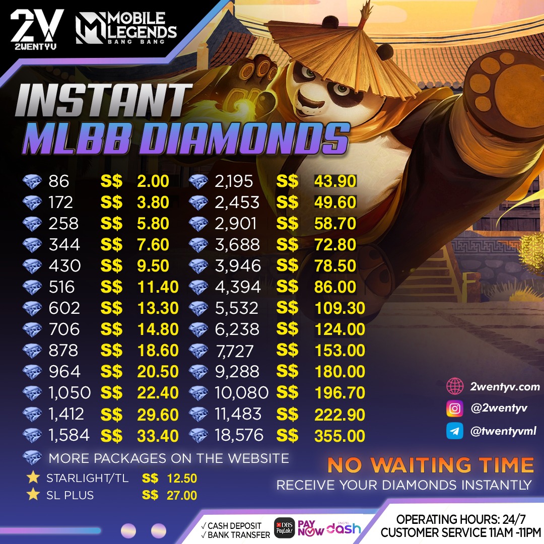 [100% CHEAPEST] INSTANT Mobile Legend Diamonds Topup ml diamond mlbb ...