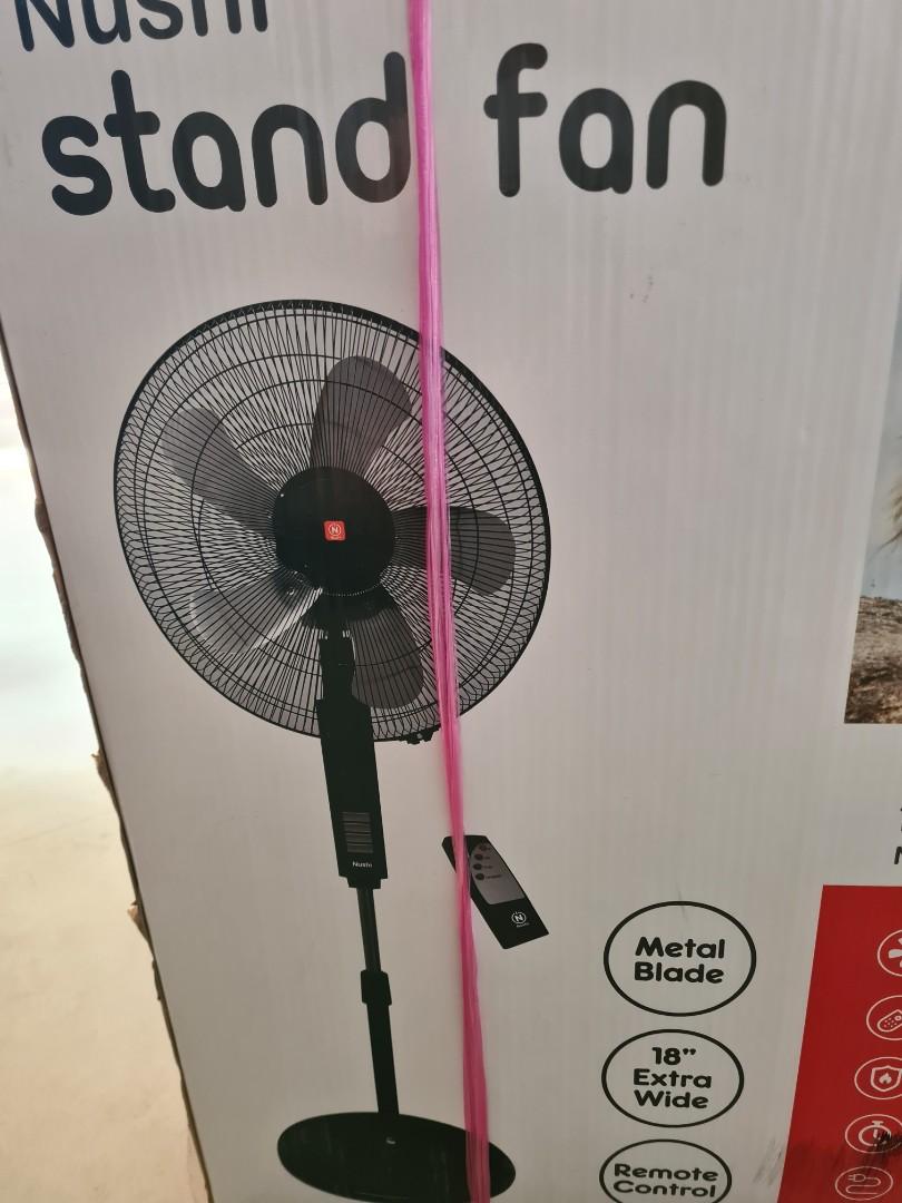 18 inch Stand fan with remote, Furniture & Home Living, Lighting & Fans ...