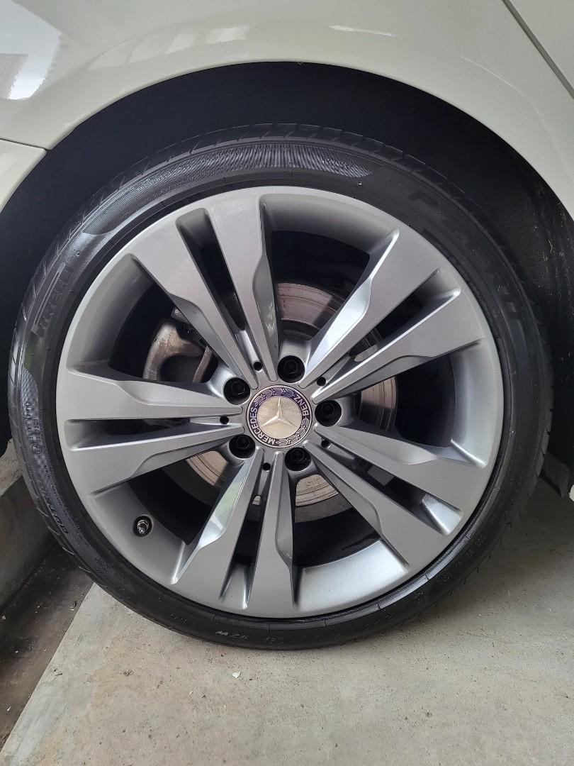18" Original Mercedes Rim, Car Accessories, Tyres & Rims on Carousell