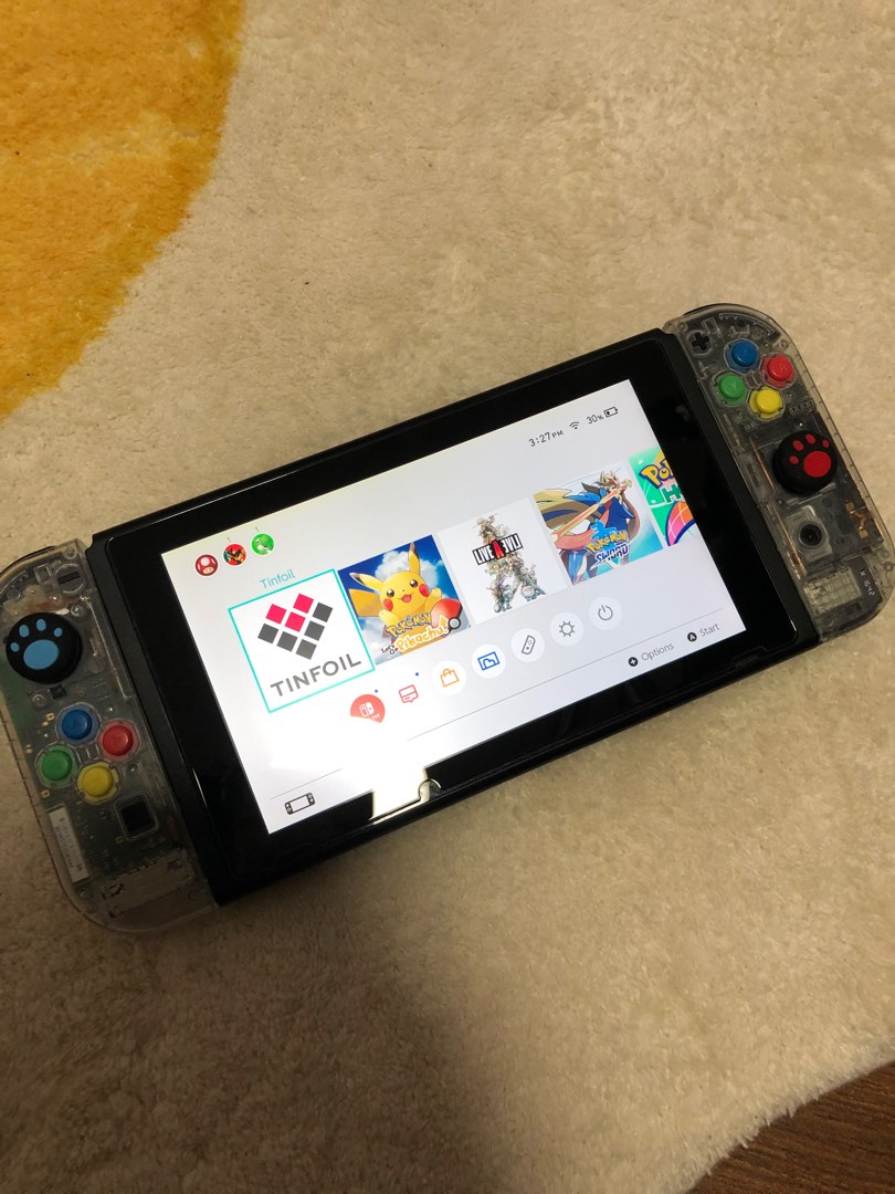 1st Gen Nintendo Switch Modded Grip Transparent Joycon, Video Gaming ...