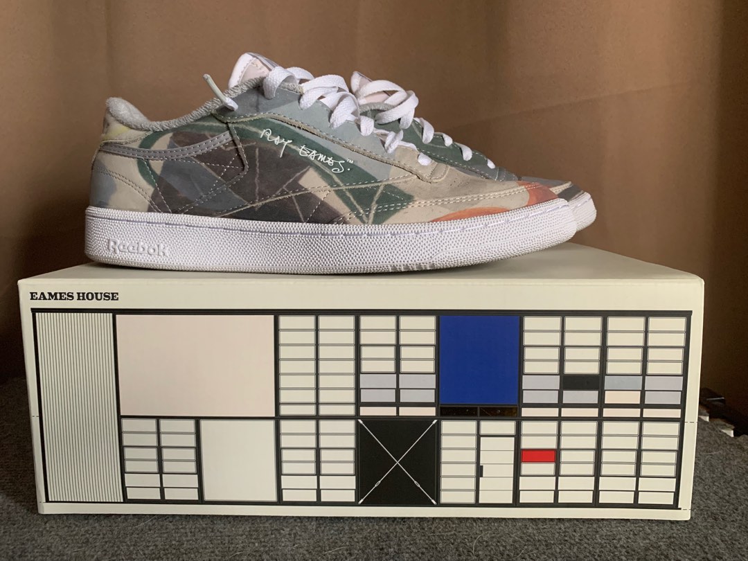 9.5 US - Eames x Reebok Club C 85: Compilation, Men's Fashion, Footwear ...
