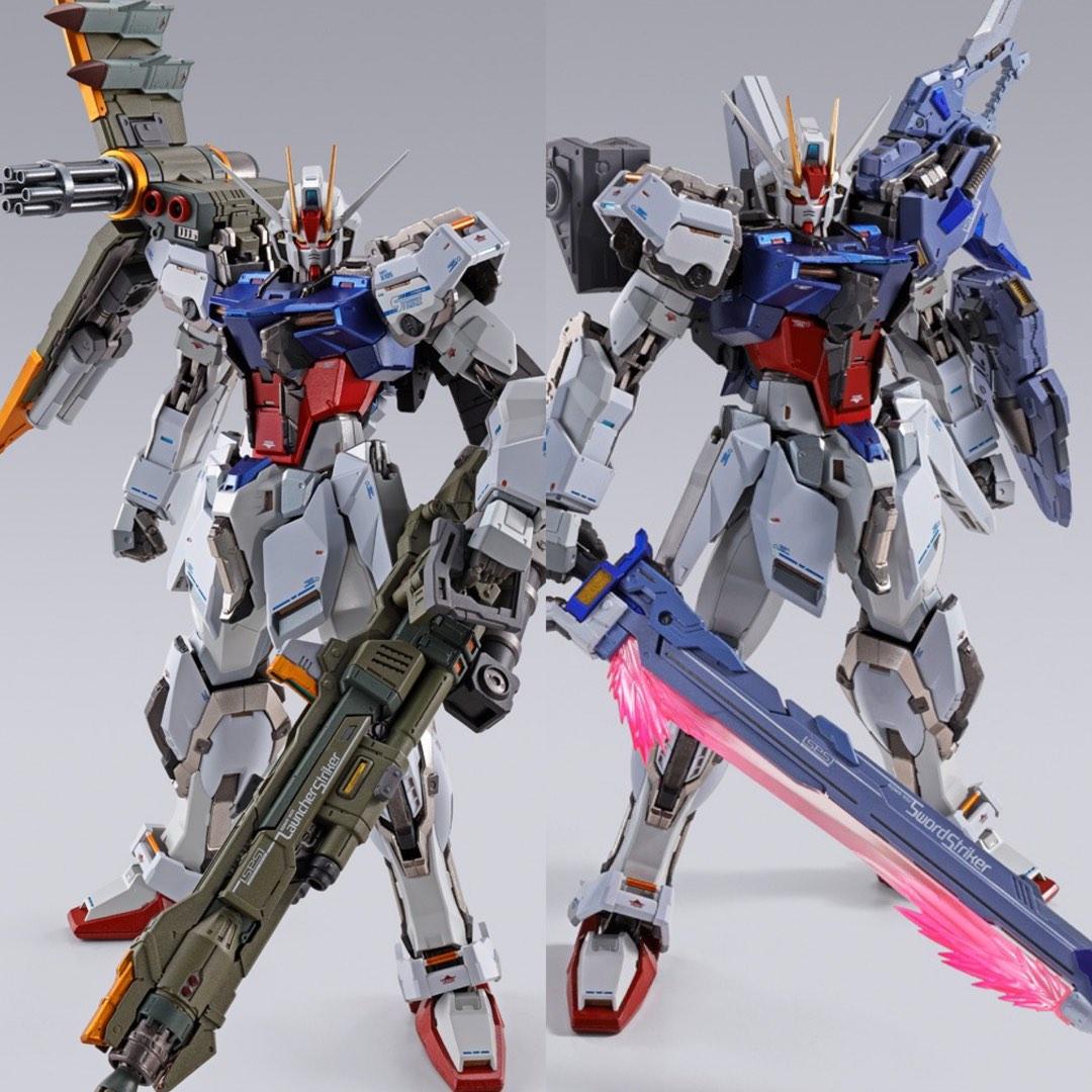 現貨 一對 METAL BUILD LAUNCHER SWORD STRIKER 10th Ver. 港魂 突擊高達 十周年 MB 突擊 高達 炮裝 劍裝 Strike Gundam, 興趣及 ...