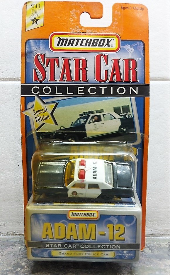 ADAM-12 LAPD POLICE CAR - Matchbox 1998 Star Car Collection Series ...
