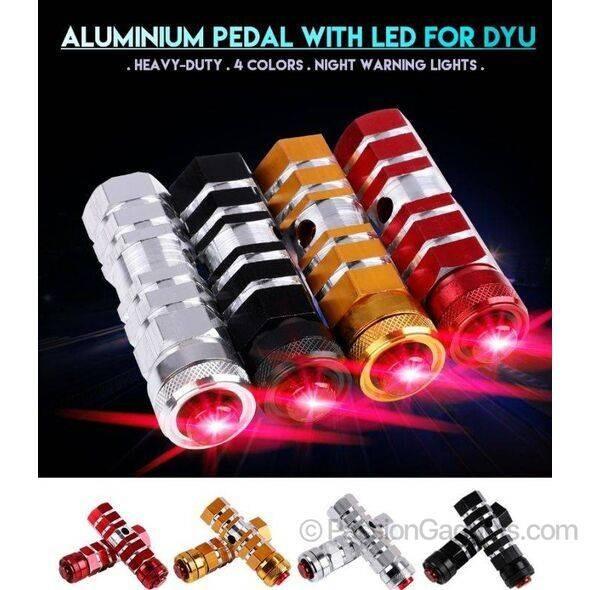 Aluminum Pedal Foot Peg with LED [1 Pair] DYU / Fiido / AM GTR / Pedal ...