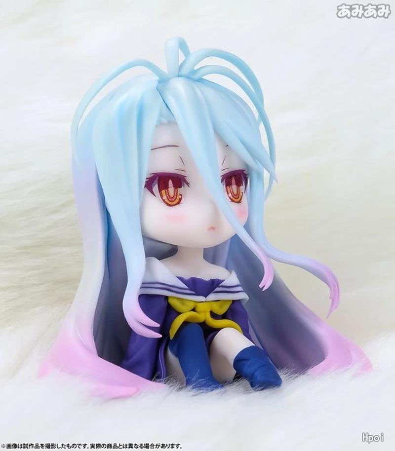 Anime NO GAME NO LIFE Figure Shiro Doll Version Model Toy Mobile Phone ...