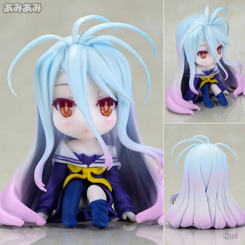 Anime NO GAME NO LIFE Figure Shiro Doll Version Model Toy Mobile Phone ...