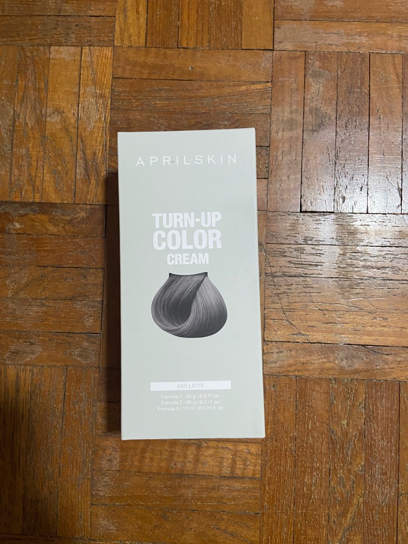 April Skin Turn-Up Color Cream (Ash Latte) Hair Dye, Beauty & Personal ...