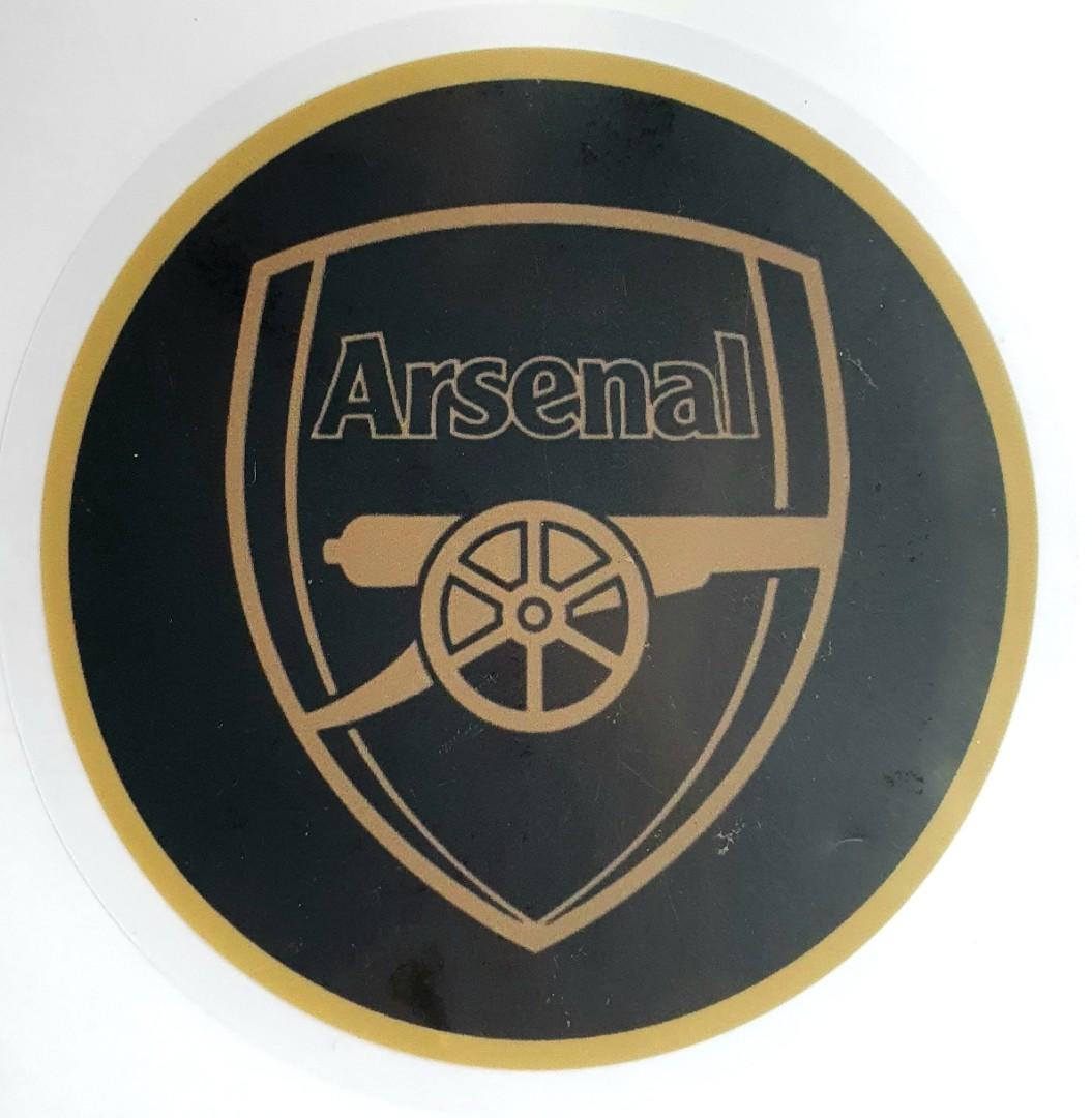 Arsenal Football Club Black Gold Car Decal, Hobbies & Toys, Stationery ...