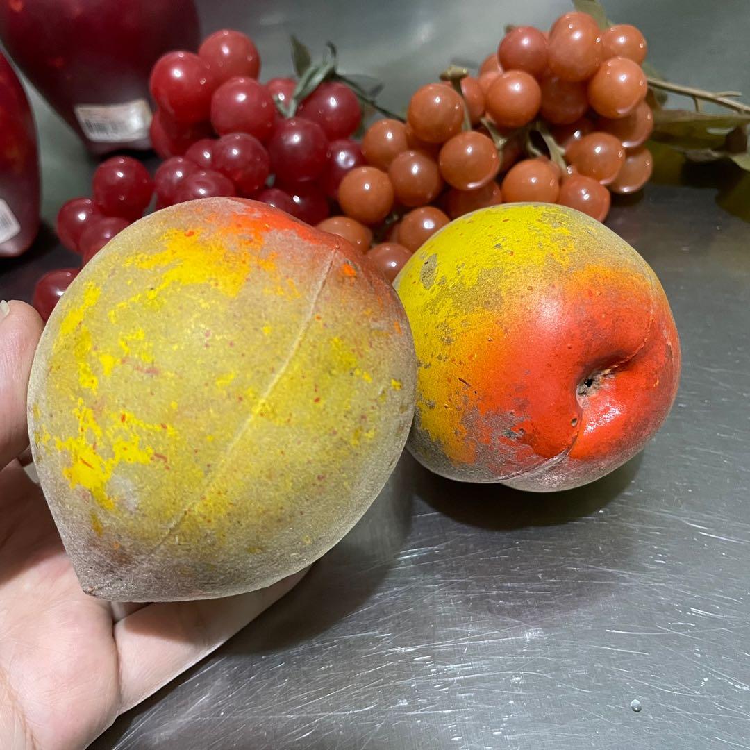 Plastic Fruits (Artificial Apples, Grapes, Pand that other fruit haha ...