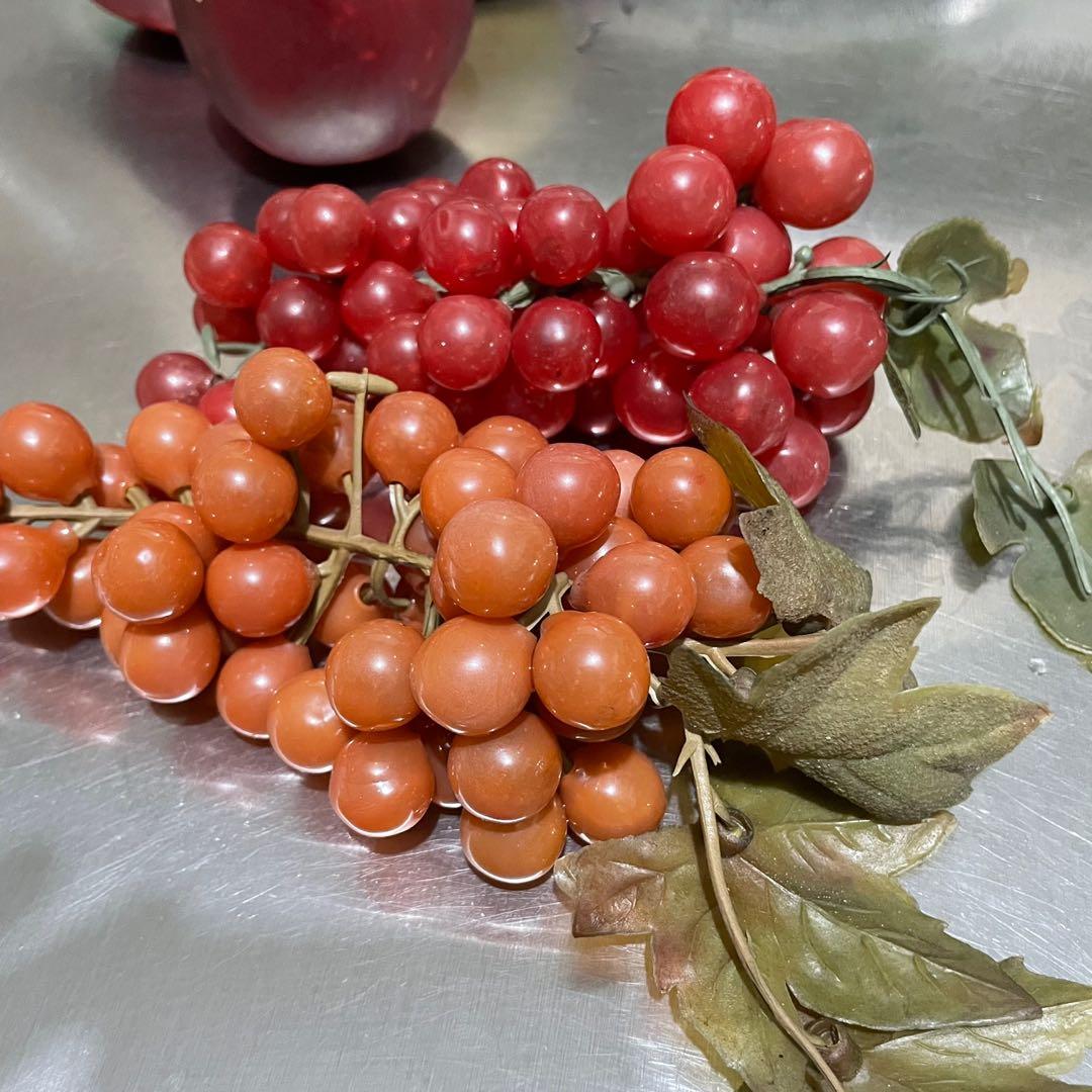 Plastic Fruits (Artificial Apples, Grapes, Pand that other fruit haha ...