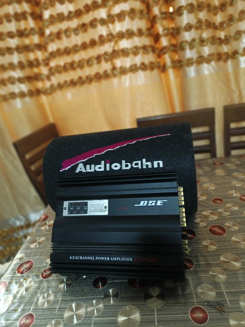 audiobahn 8 INCH 1200 WATTS MOTORCAR SUBWOOFER BASS TUBE, Car ...