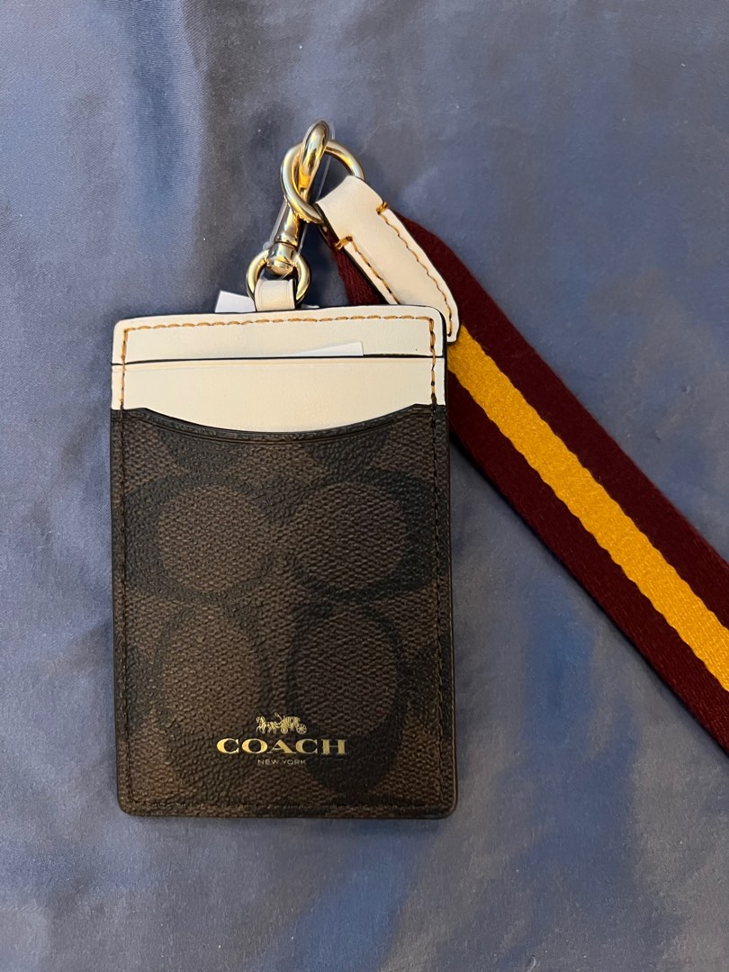 Authentic Coach Lanyard ID case, Luxury, Accessories on Carousell