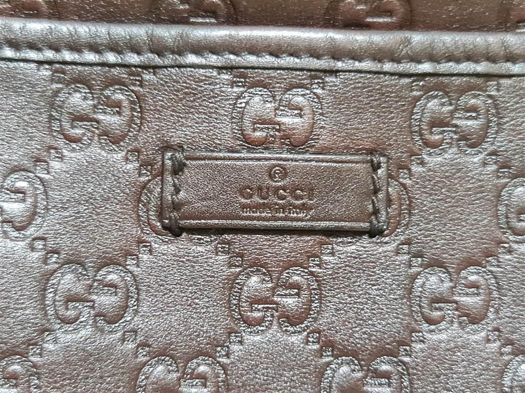 AUTHENTIC GUCCI GUCCISSIMA LEATHER 162914 492174 FLAT MESSENGER / SLING ...