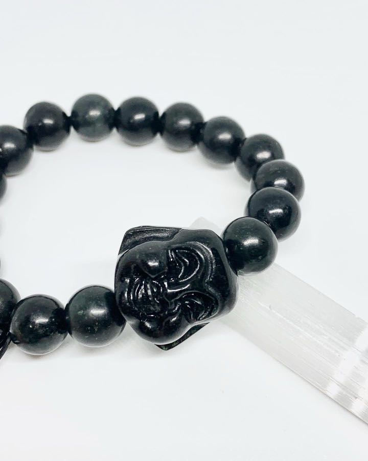 Authentic Mo Cui Black Jade Laughing Buddha, Women's Fashion, Jewelry ...