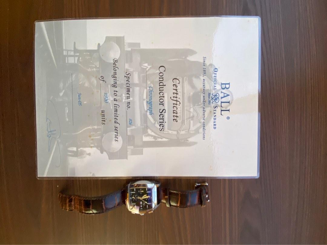 Ball Limited Edition Conductor Chronograph, Men's Fashion, Watches ...