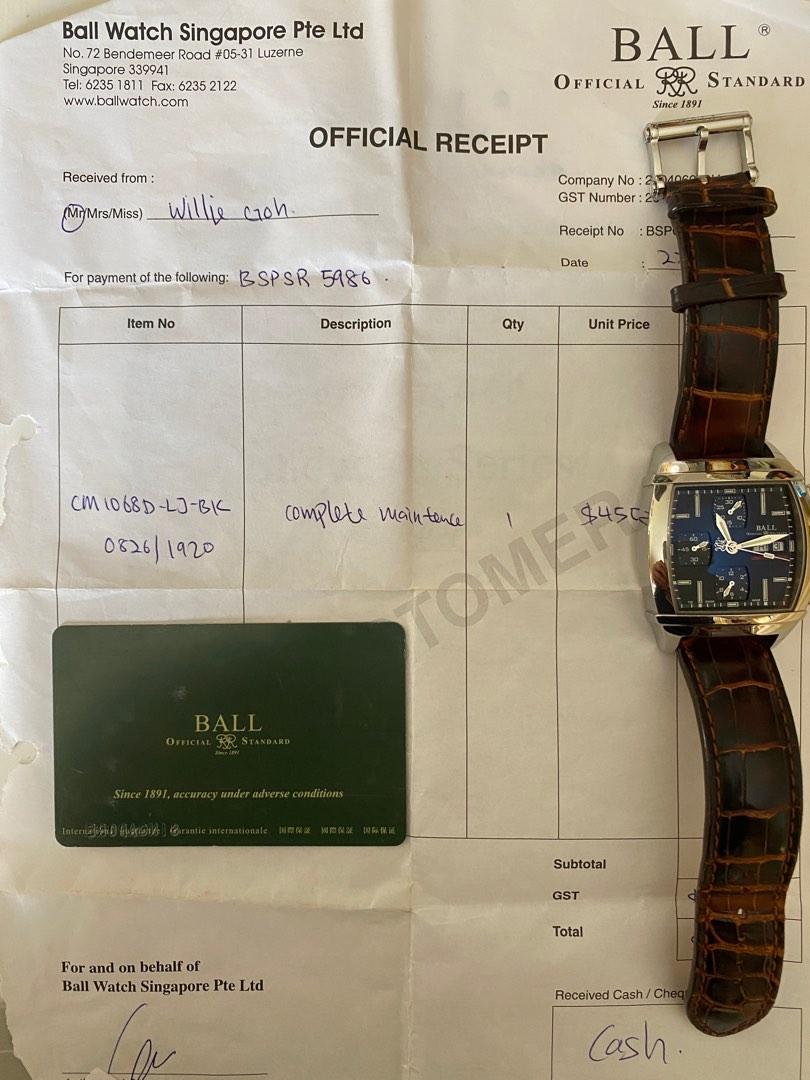 Ball Limited Edition Conductor Chronograph, Men's Fashion, Watches ...