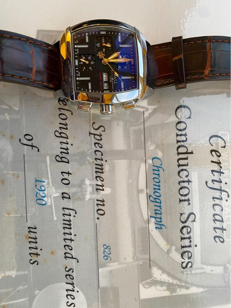 Ball Limited Edition Conductor Chronograph, Men's Fashion, Watches ...