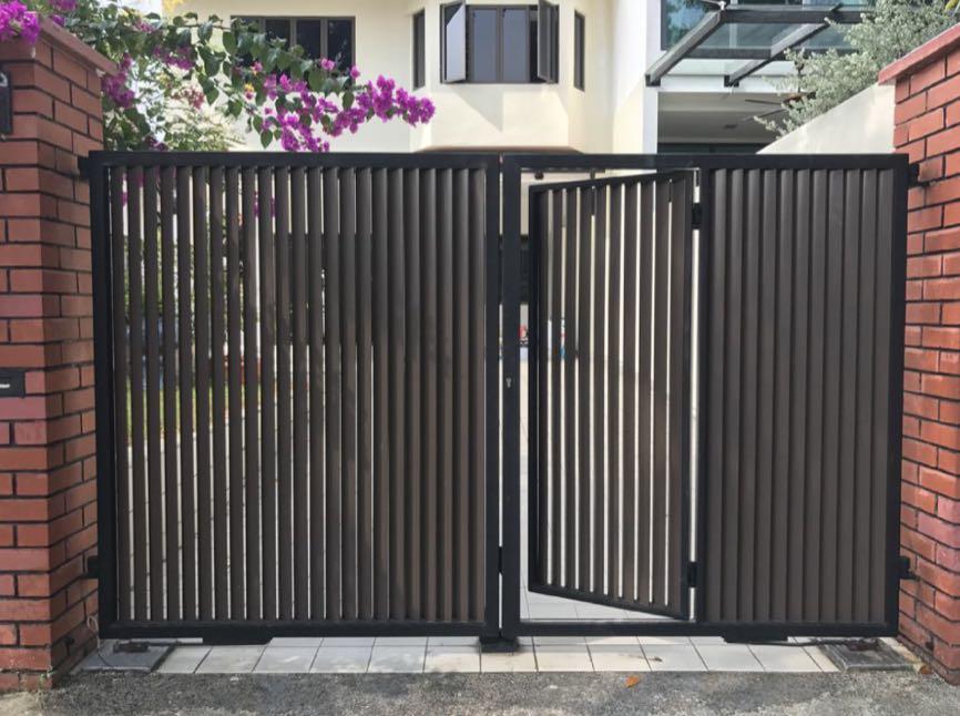 Landed gate/ lines landed gates / black driveway auto gate, Furniture ...