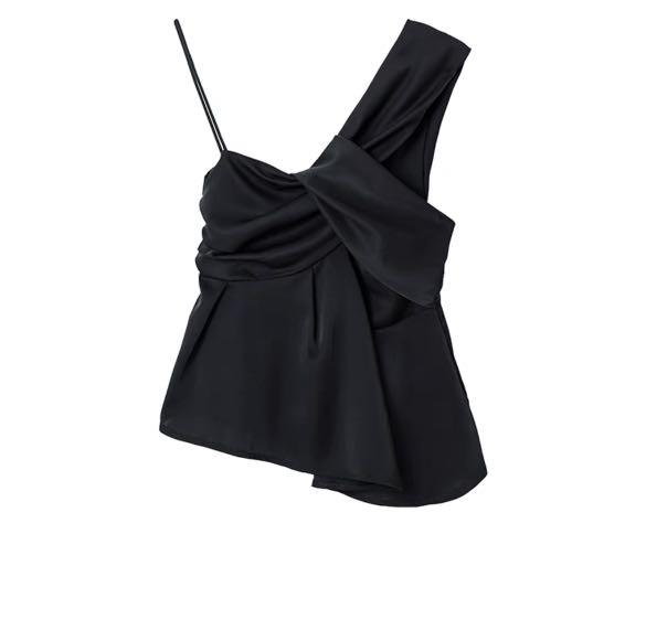 Black toga cami, Women's Fashion, Tops, Sleeveless on Carousell