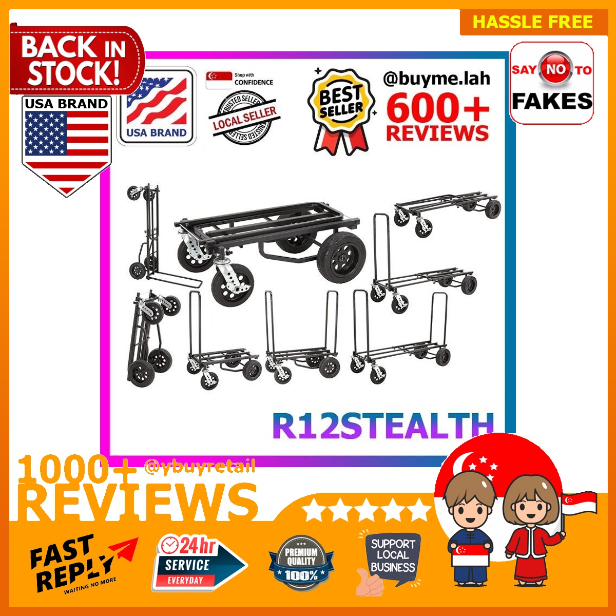 Mini Rock And Roller Rock-N-Roller R6G Multi-Cart - 8-in-1 Folding Hand ...