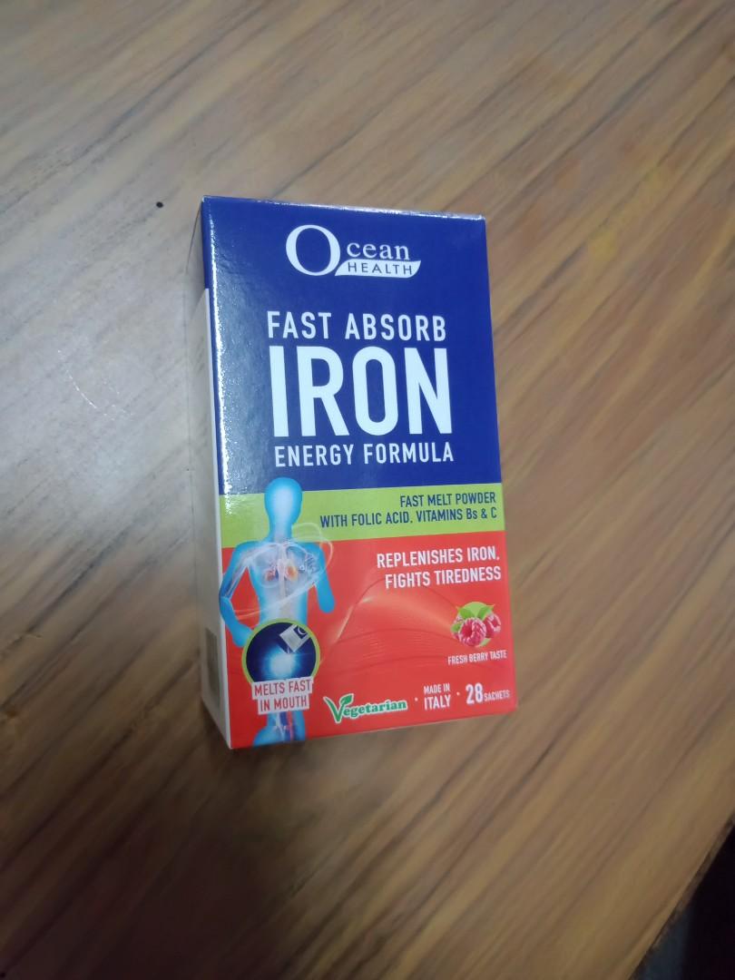 Brand New Ocean Health Fast Absorb Iron Energy Formula, Health ...