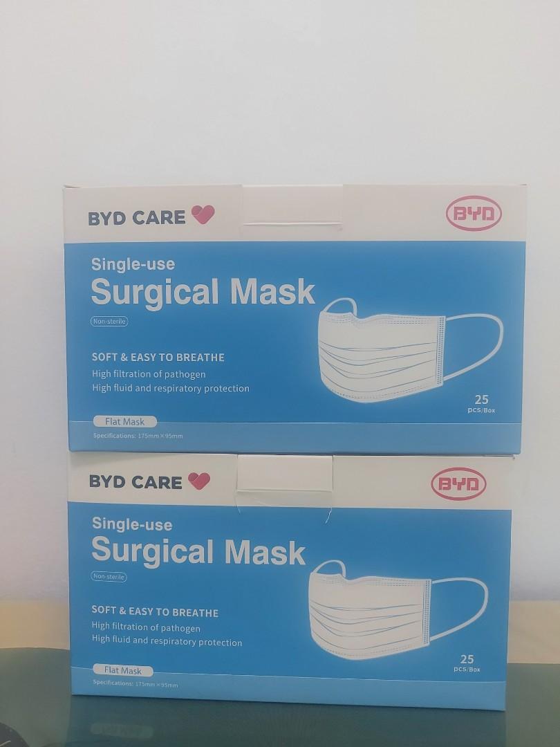 BYD face mask 25pc/box, Health & Nutrition, Face Masks & Face Shields ...