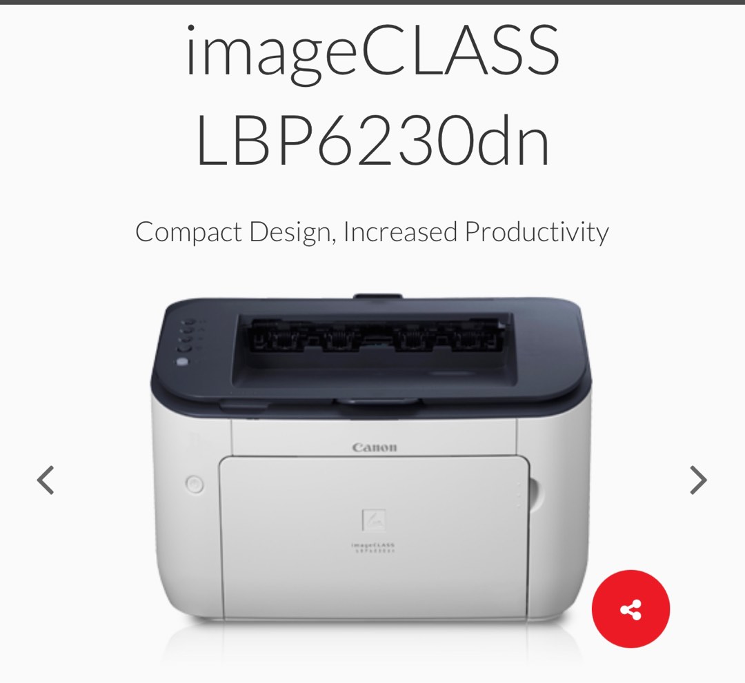 Canon ImageCLASS LBP6230dn (Monochrome) Single Function Laser Printer ...