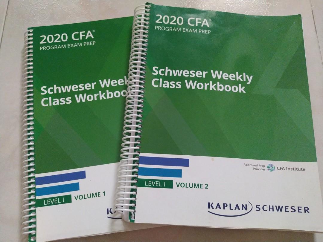 CFA Level 1 (2020) Schweser Class Workbook, Hobbies & Toys, Books & Magazines, Textbooks on ...