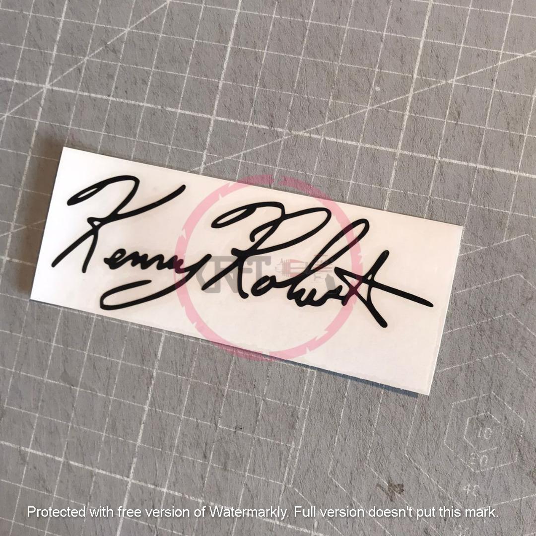 CFS439 HIGH GRADE CUSTOM Kenny Roberts Signature Yamaha Logo Stiker ...