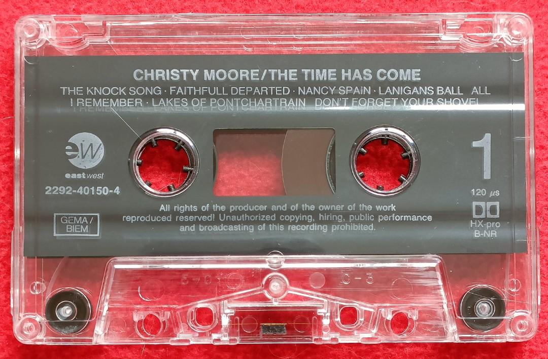Christy Moore THE TIME HAS COME Cassette Tape, Hobbies & Toys, Music ...