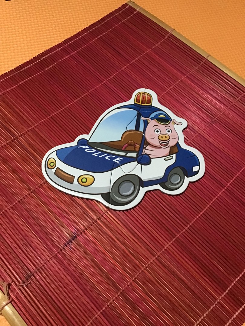 CHUNKY POLICE CAR PUZZLE, Hobbies & Toys, Toys & Games on Carousell