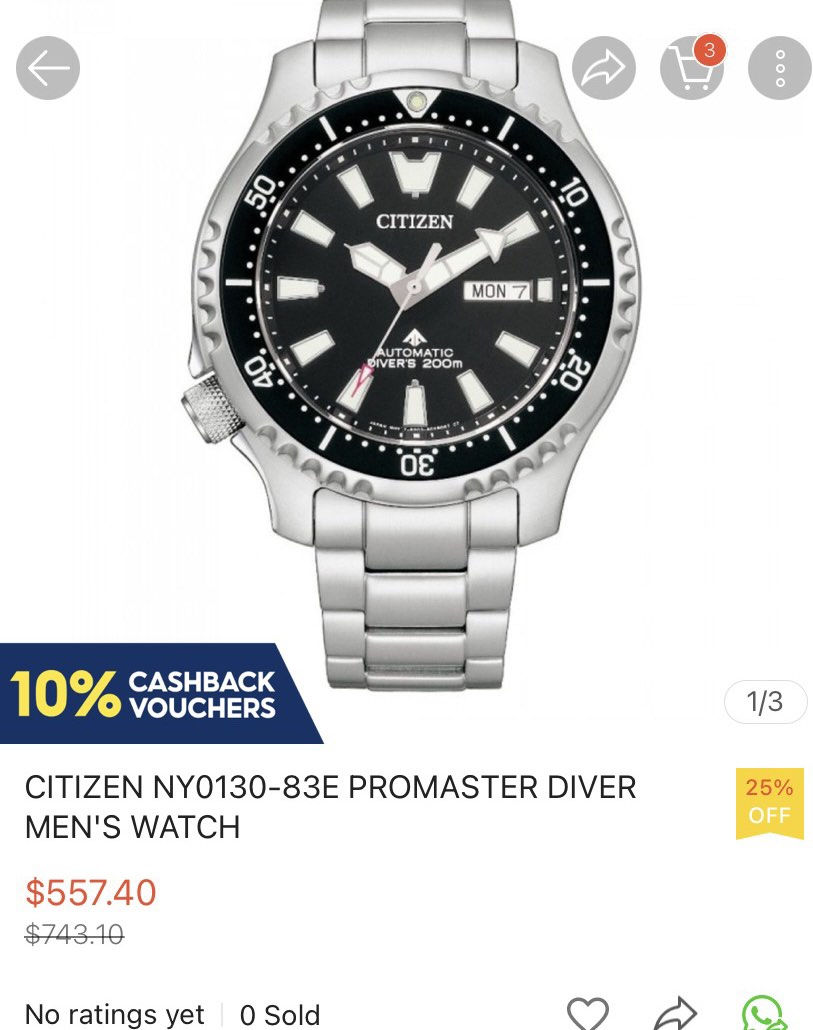 Citizen pro master Fugu limited edition (retail $540+), Luxury, Watches ...