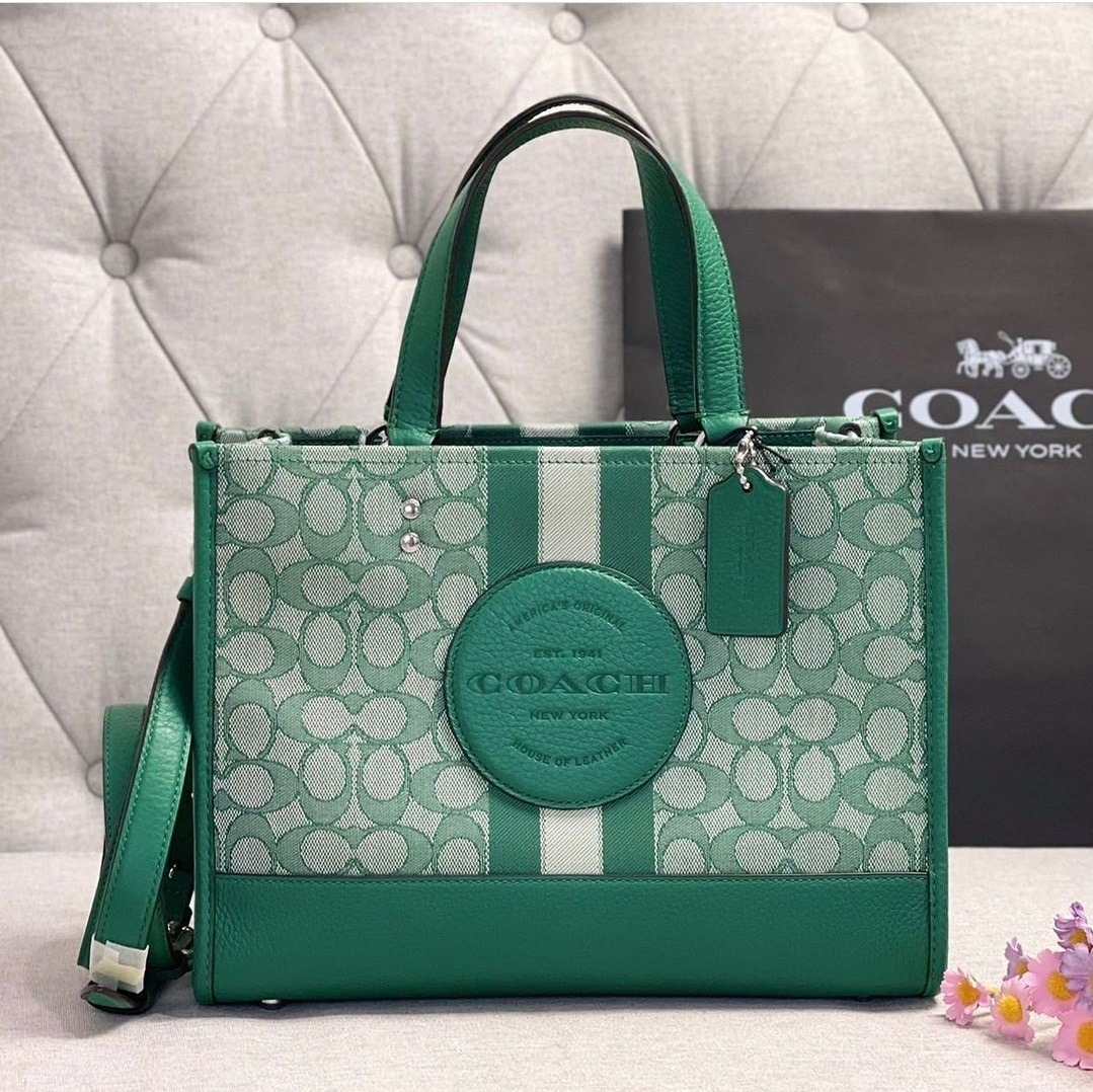 Coach Dempsey Carryall In Signature Jacquard With Stripe And Coach ...