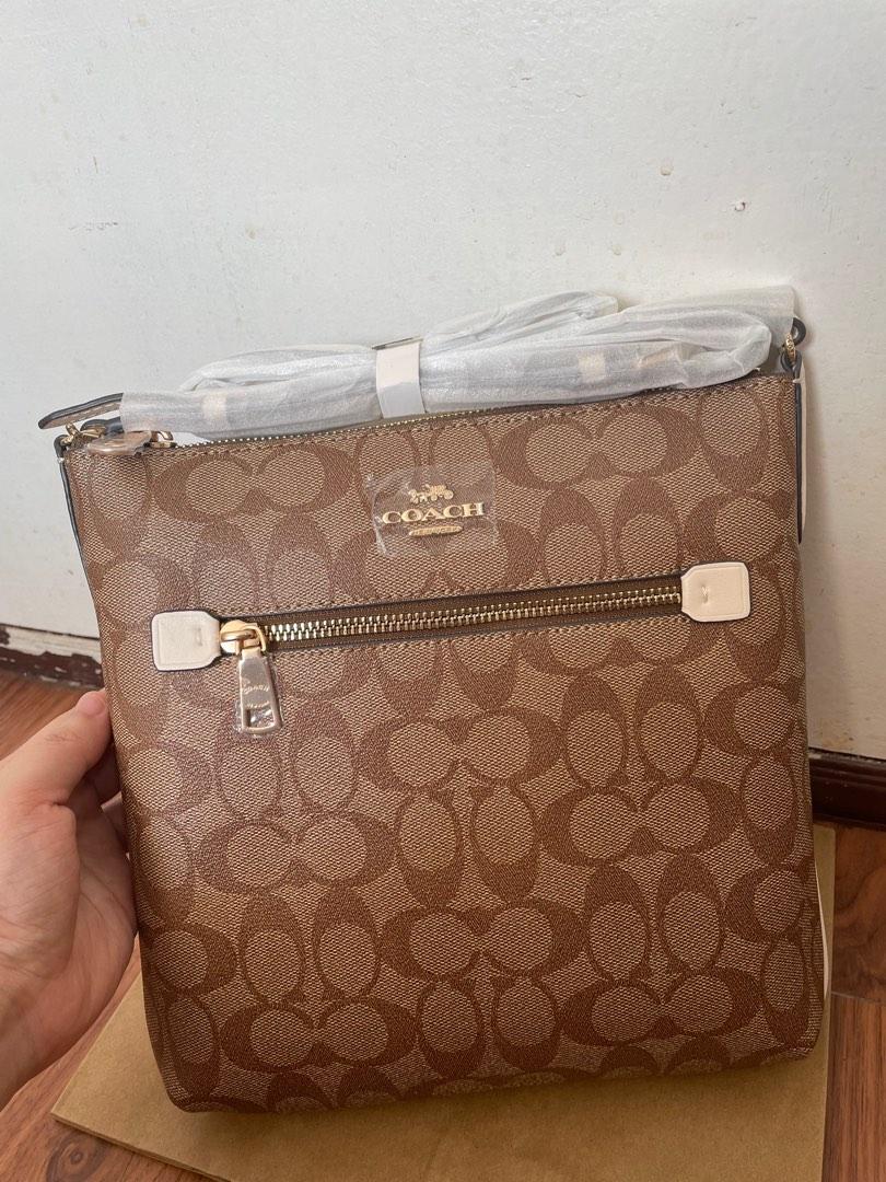 Coach Rowan File Bag in Signature Canvas, Women's Fashion, Bags ...