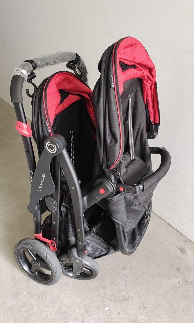 Contour Option Elite Twin Stroller, Babies & Kids, Going Out, Strollers ...
