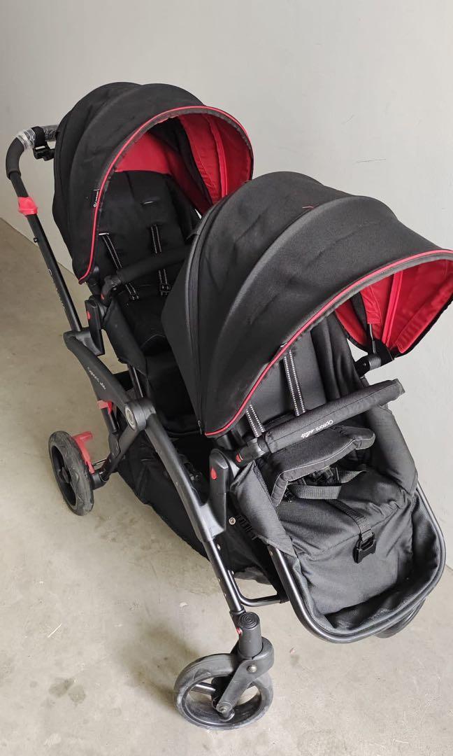 Contour Option Elite Twin Stroller, Babies & Kids, Going Out, Strollers ...