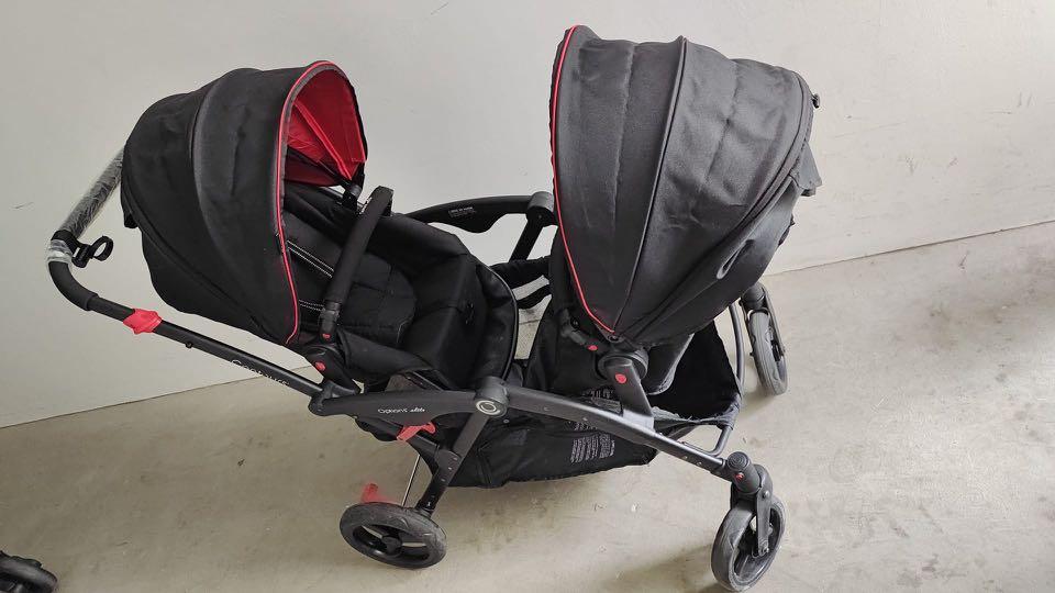 Contour Option Elite Twin Stroller, Babies & Kids, Going Out, Strollers ...