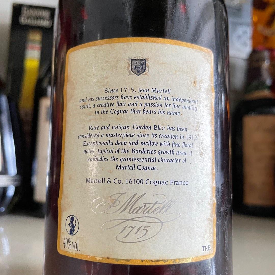 Cordon Bleu Martell Gordon Blue Cognac no box 700ml, Food & Drinks ...