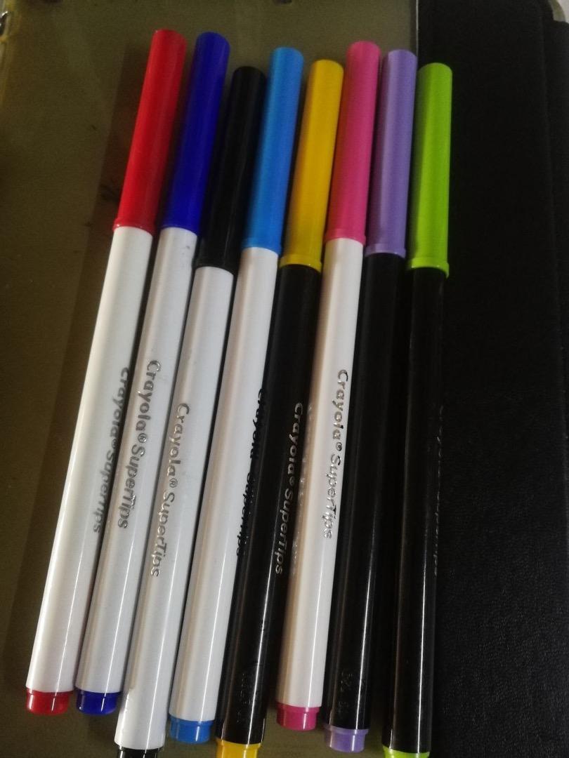 Crayola Supertips 8-Color Set (Authentic), Hobbies & Toys, Stationary ...