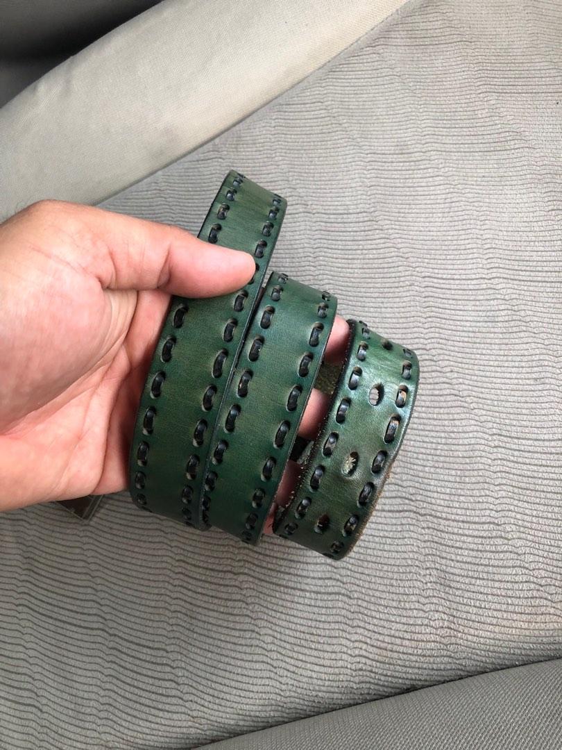 Crocodile material kulit ukuran lebar 3cm panjang 105cm, Fesyen Pria ...