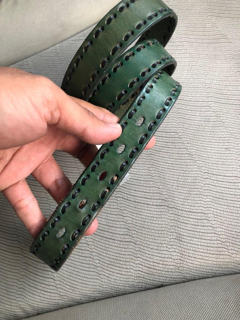 Crocodile material kulit ukuran lebar 3cm panjang 105cm, Fesyen Pria ...