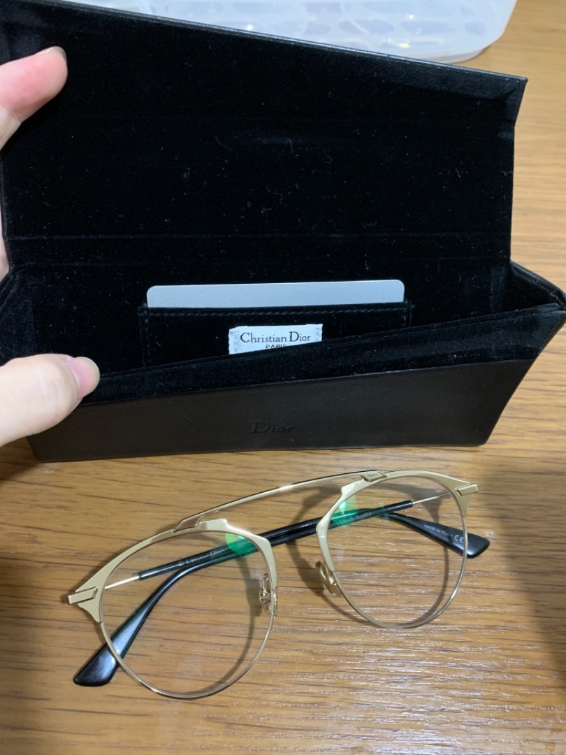 Dior SoReal glasses, gold frame in good condition, Luxury, Accessories ...